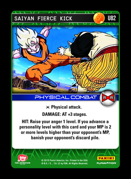 DBZ CCG | U82 Saiyan Fierce Kick – DBZ Exchange